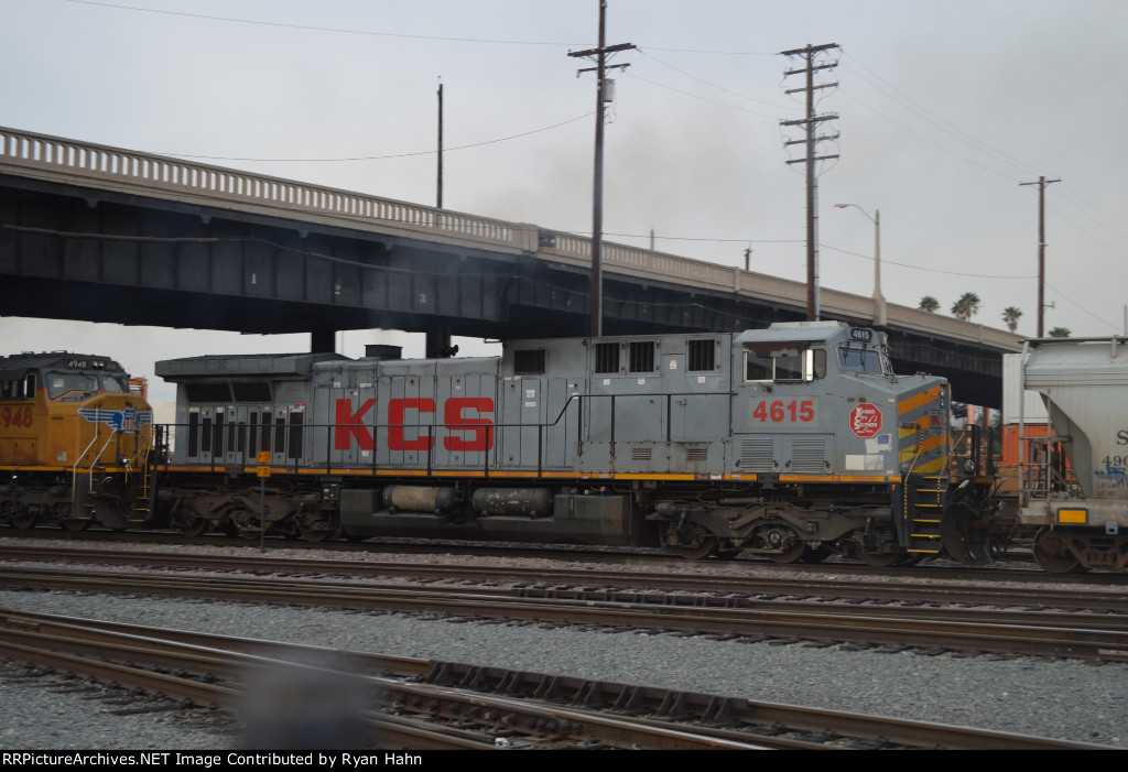 KCS Gray Ghost AC44 passing the San Berdoo Depot